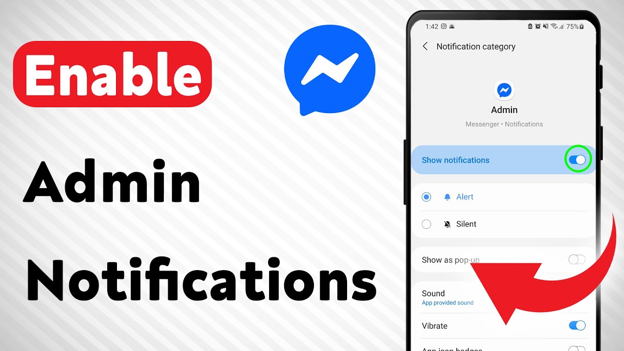 How To Enable Admin Notifications For Messenger (Updated) - YouTube