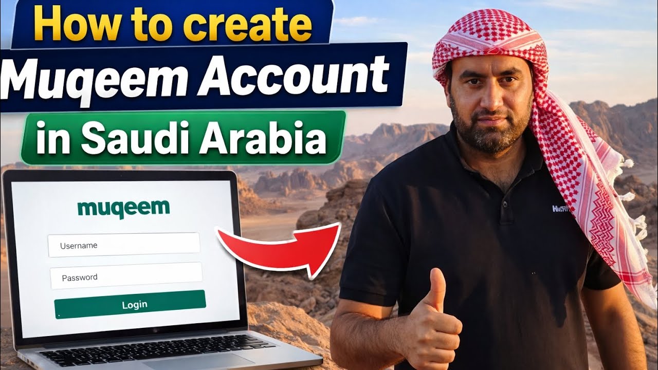 How to create Muqeem Account | Muqeem Mai Account kaise banai - YouTube