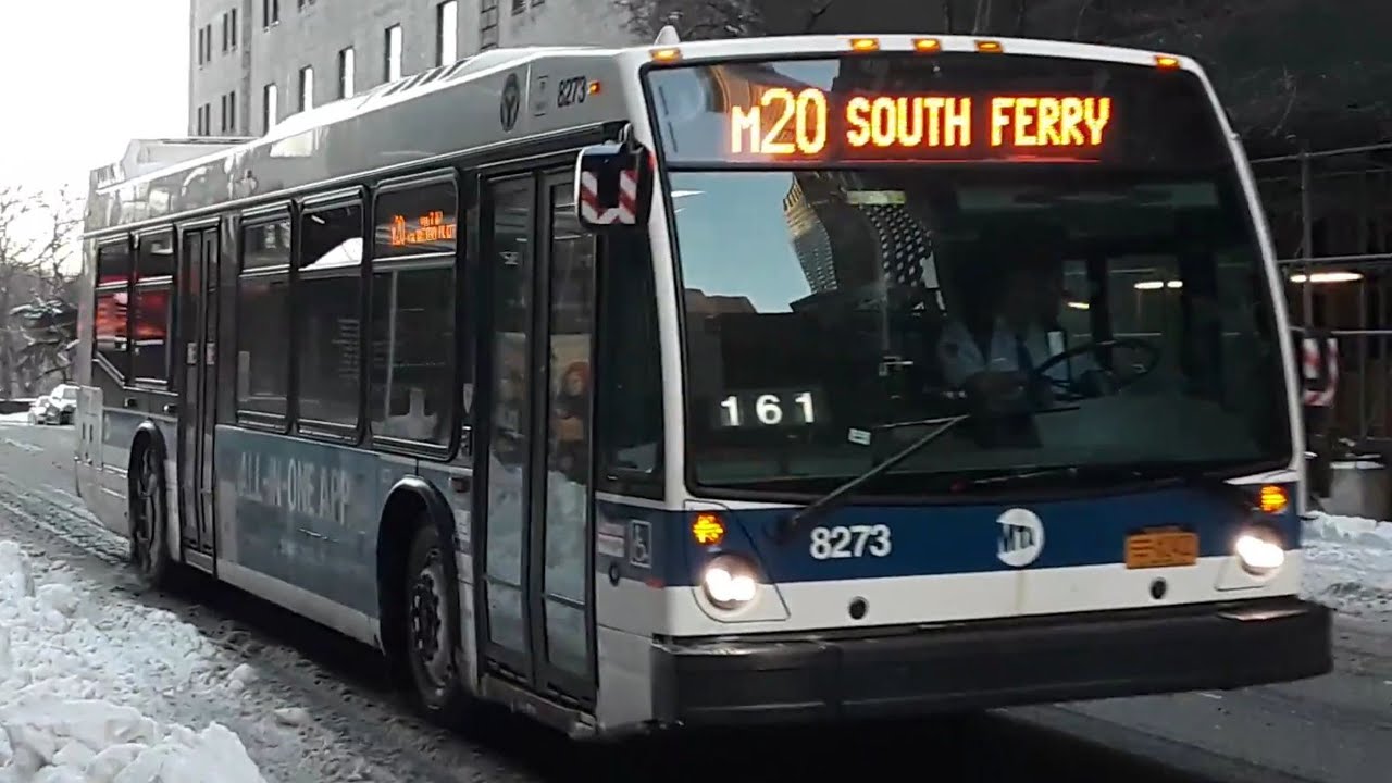 MTA: 2011 Orion 07.501 "3G" [7004], 2015 NovaBus LFS [8273] M20 buses ...