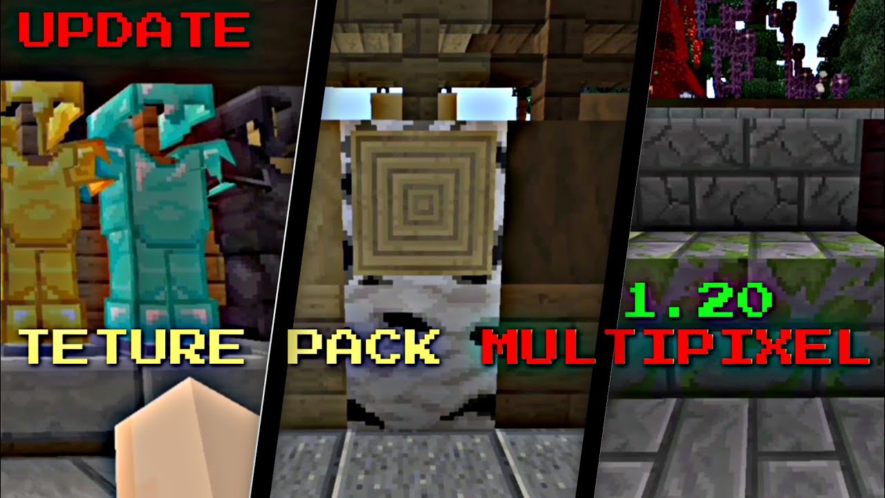 MULTIPIXEL TEXTURE PACK MCPE /1.20 - YouTube