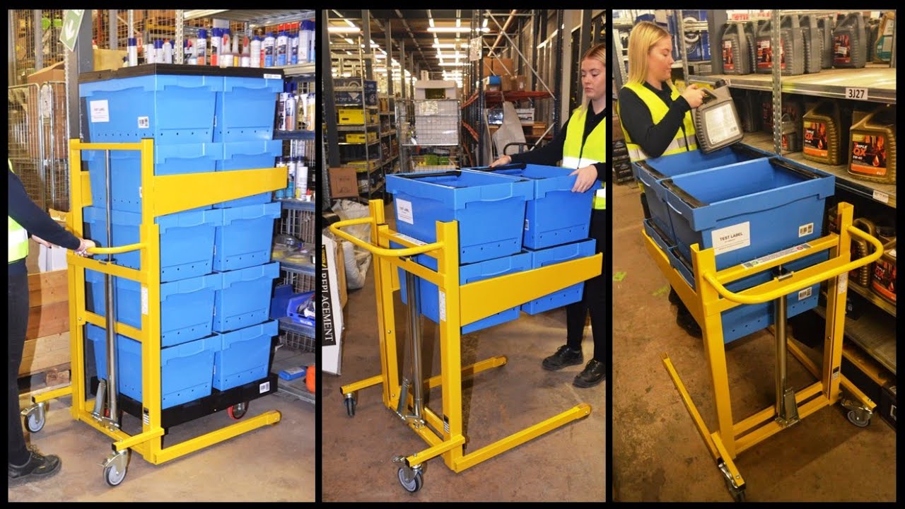 TL2 Tote Picking Lifter by M J Products Ltd - YouTube