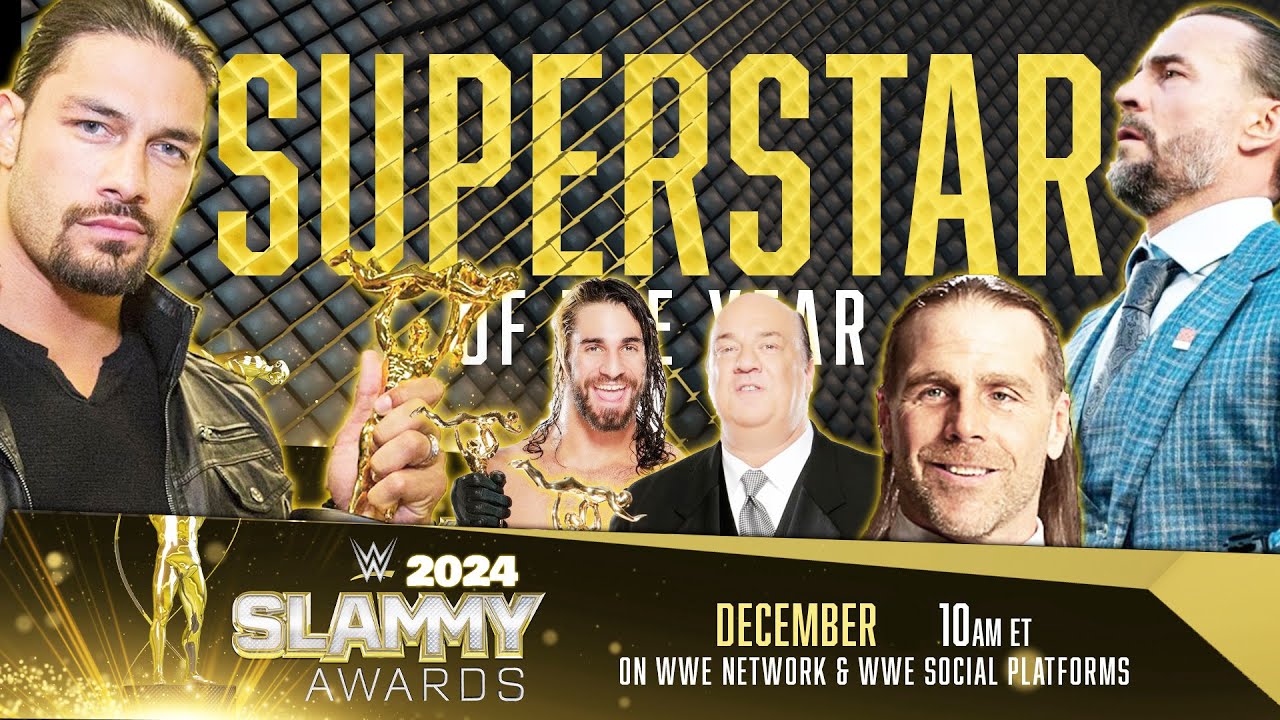 WWE Slammy Awards 2024, Superstar Of The Year Roman Reigns, Best Of WWE ...