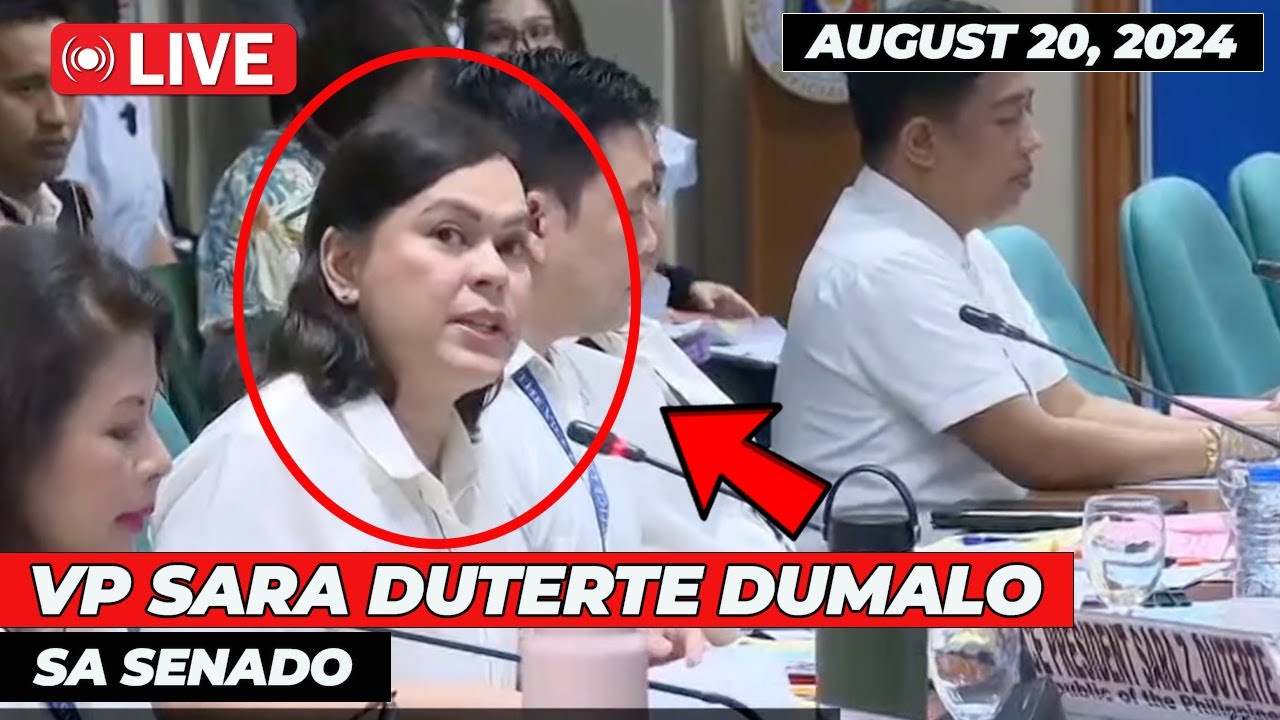🔴 LIVE!! VP SARA DUTERTE DUMALO sa SENADO | Jevara PH - YouTube