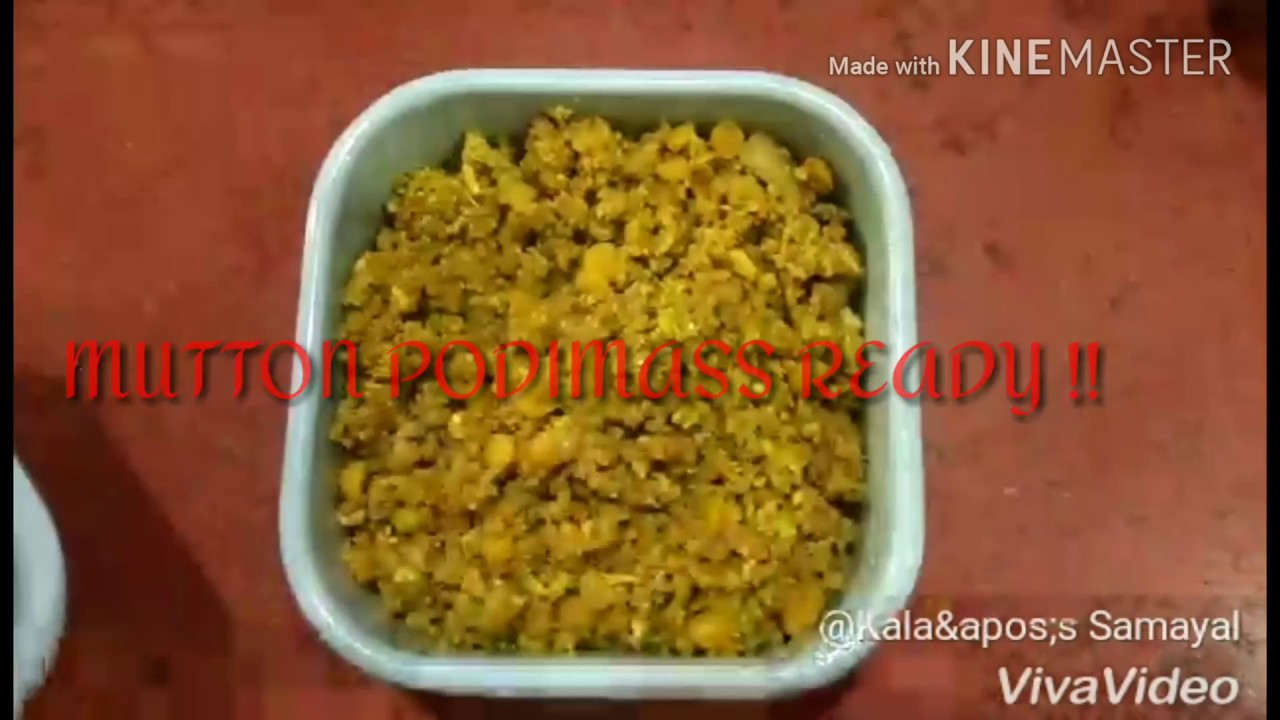 MUTTON PODIMAS | Kala's Samayal - YouTube