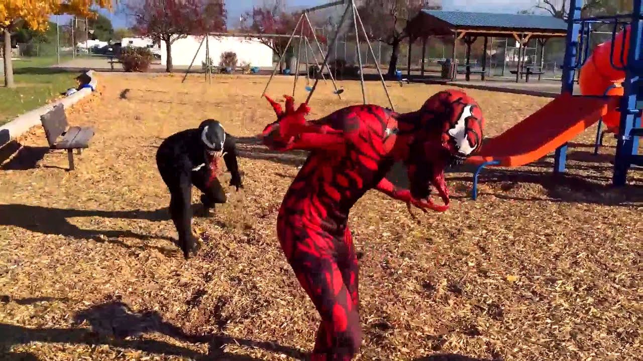 Spiderman & Venom vs Carnage In Real Life SuperHero Movie! - YouTube