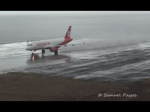 (LONG) Planes at Madeira || Rainy / Landings & Take Offs || 3/10/2013 ...