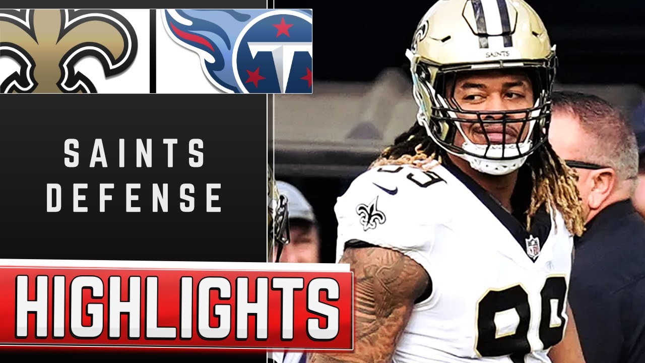 Saints Defense Best Plays vs Titans | 2025 Highlights - YouTube