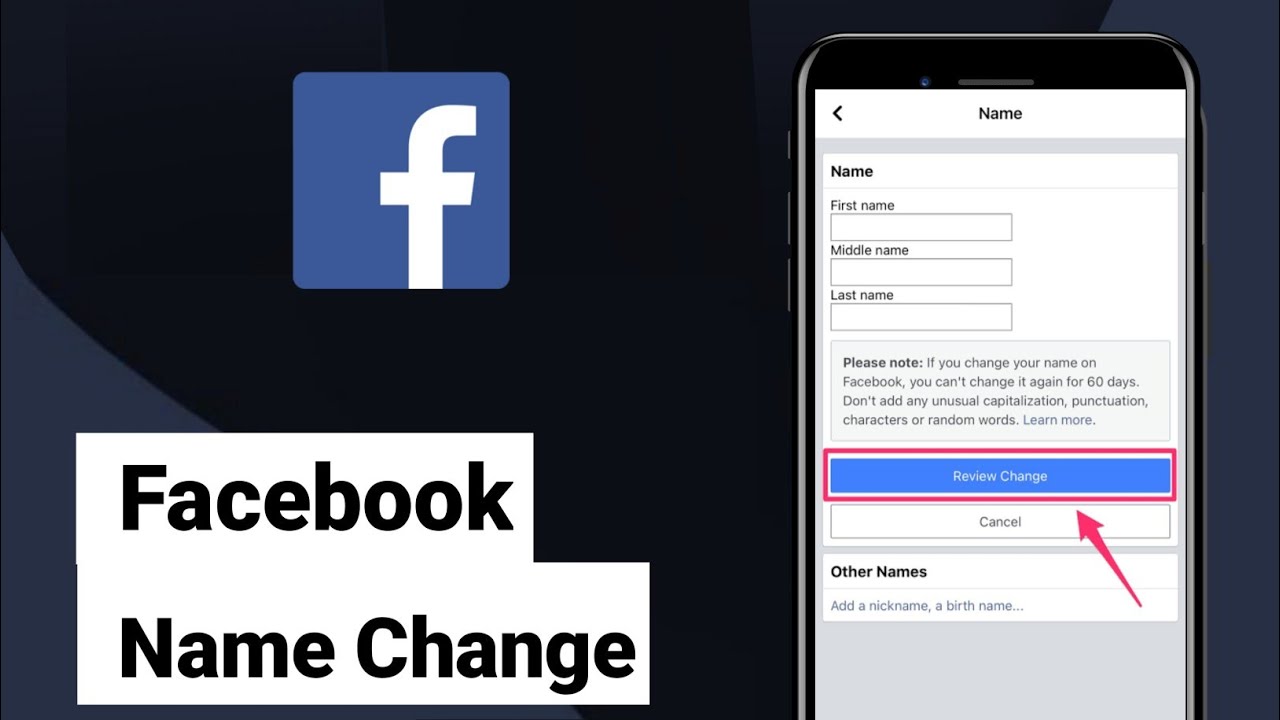 How to Change Name On Facebook | How to edit Facebook profile name ...