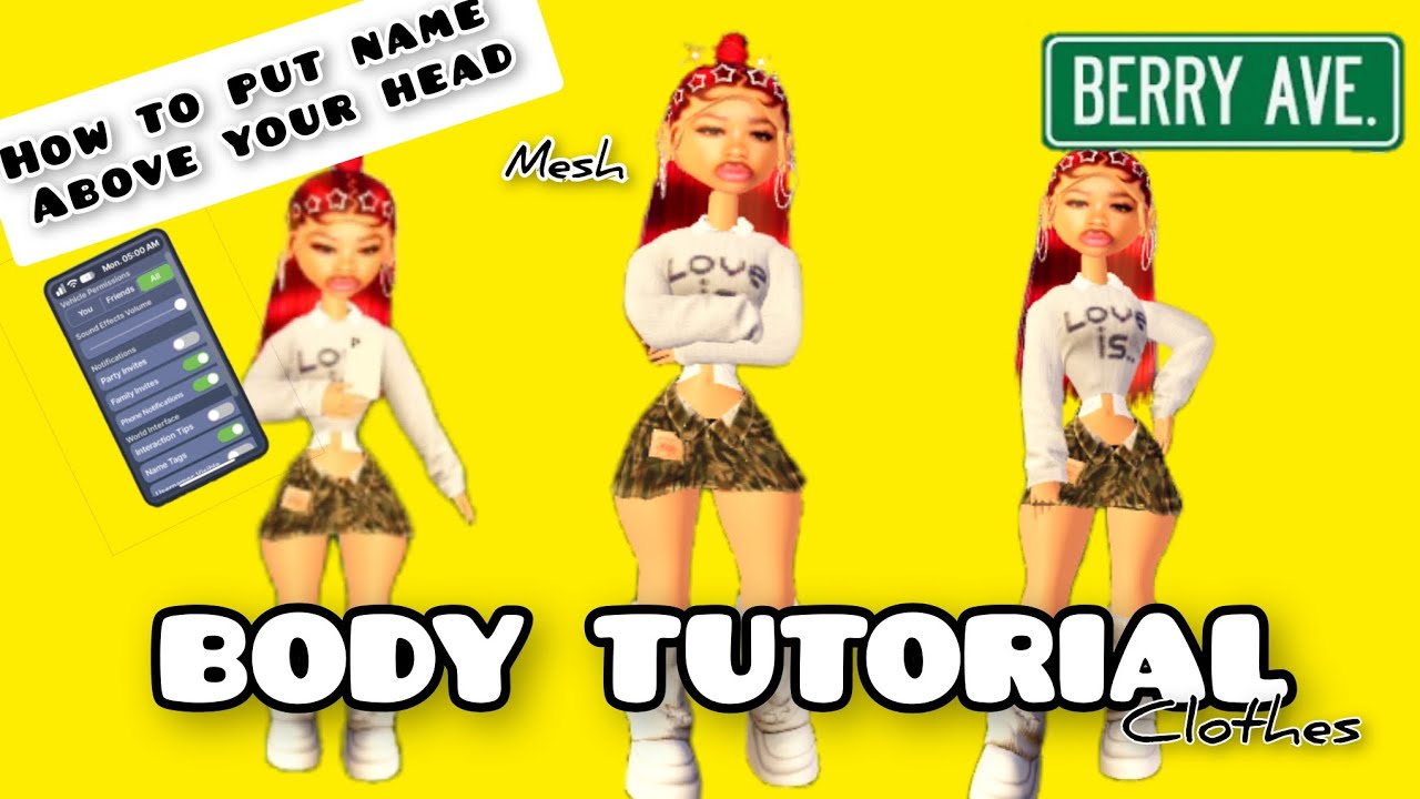 REALISTIC BODY in Berry Avenue |Step by Step #berryave #roblox #beauty ...
