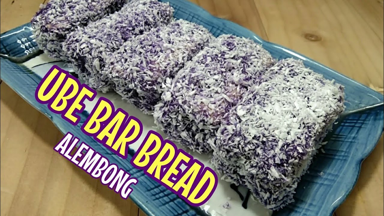ALEMBONG UBE BAR RECIPE / UBE COCONUT BREAD - YouTube