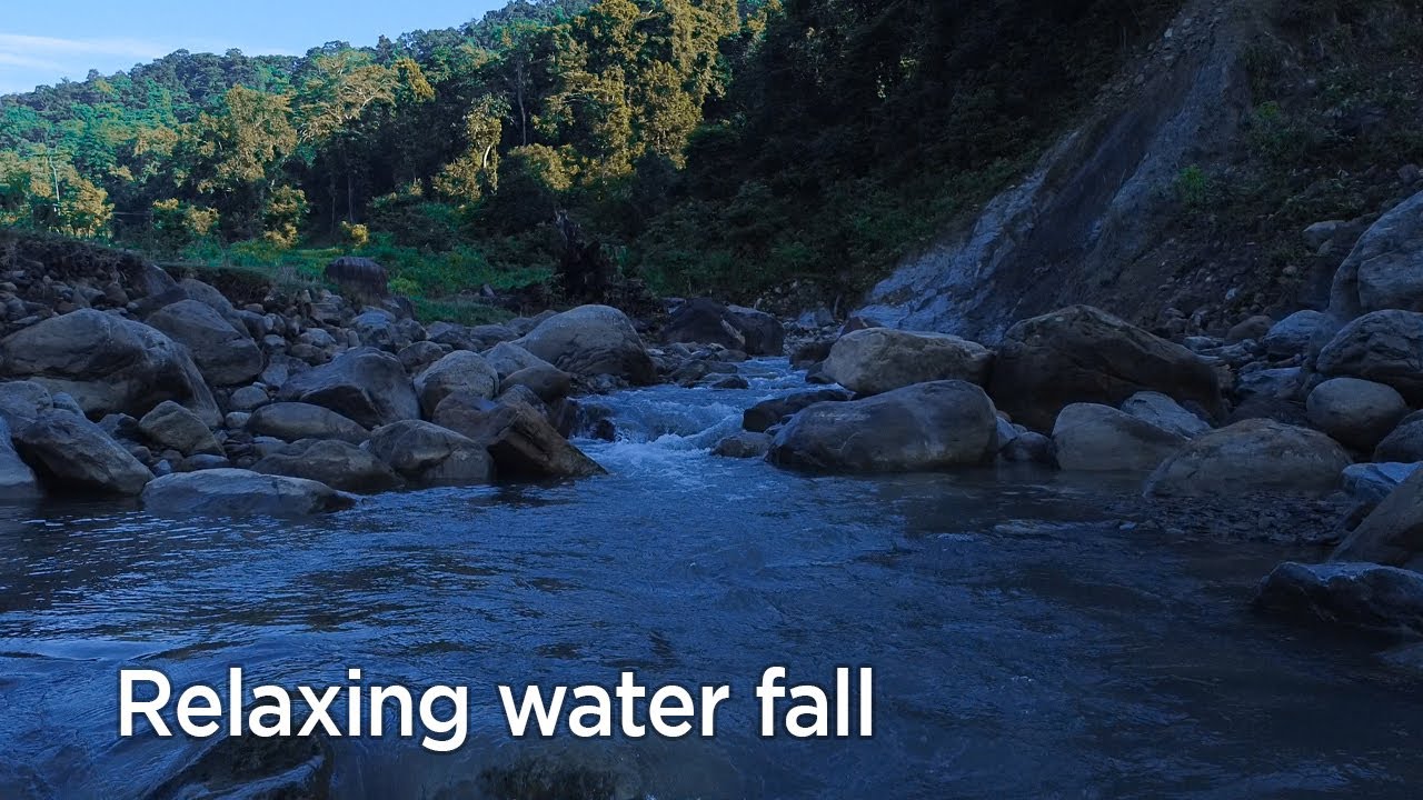 Relaxing water fall sound _ for sleep , meditation SRM _ #19 - YouTube