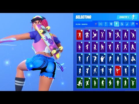 🔥 *NEW* Fortnite Beach Bomber Skin Outfit Showcase with All Dances & Emotes