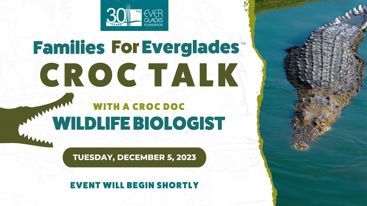 Families ForEverglades - Croc Talk - December 5, 2023 - YouTube
