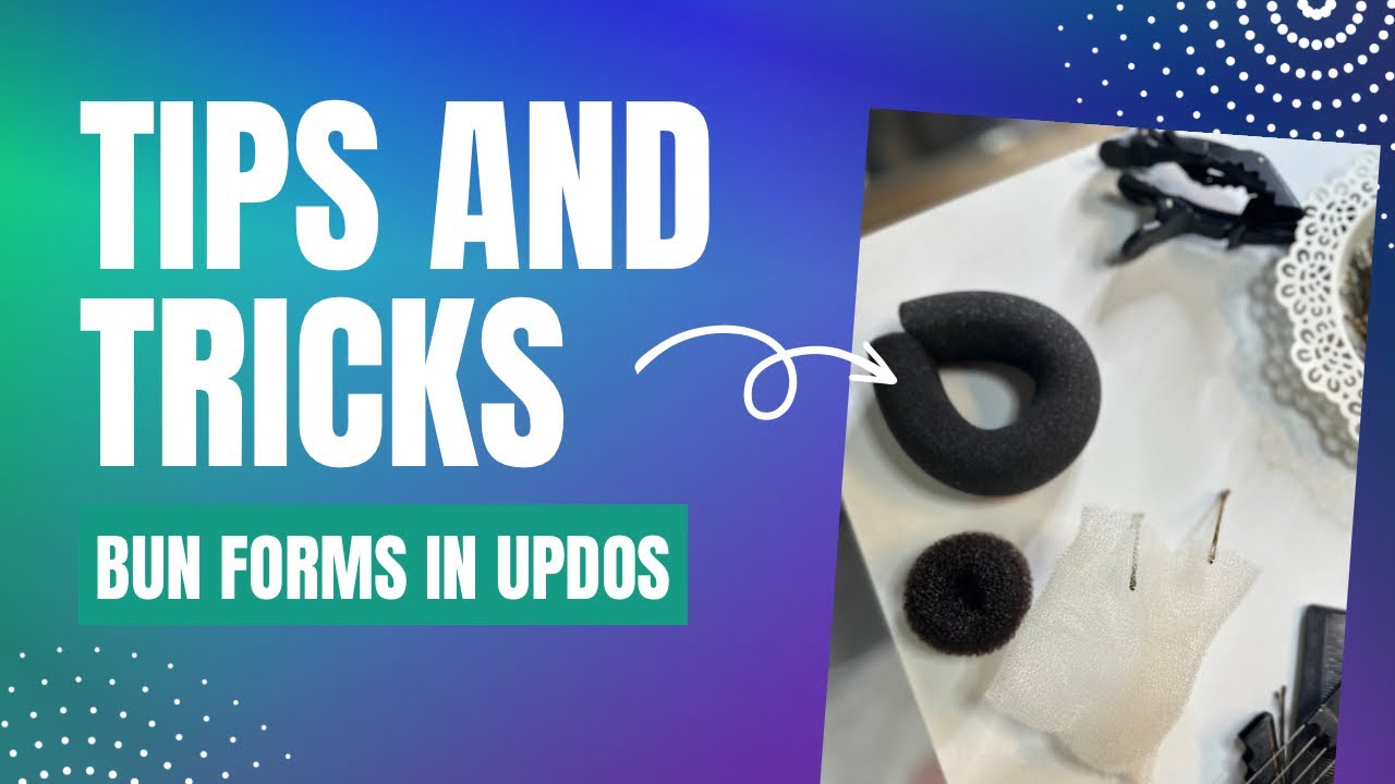 How to Use A Bun Form in an Updo - YouTube