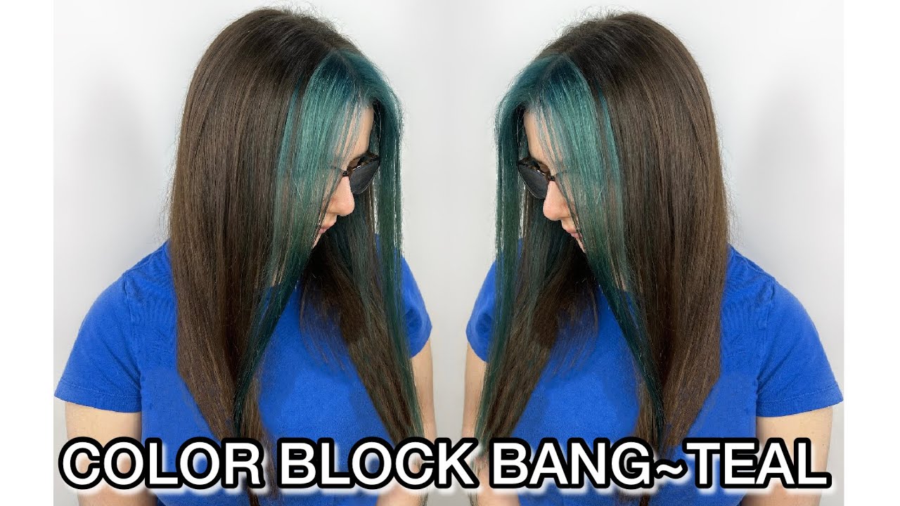 Color Block Bang Tutorial ~ TEAL | Maxine Glynn - YouTube