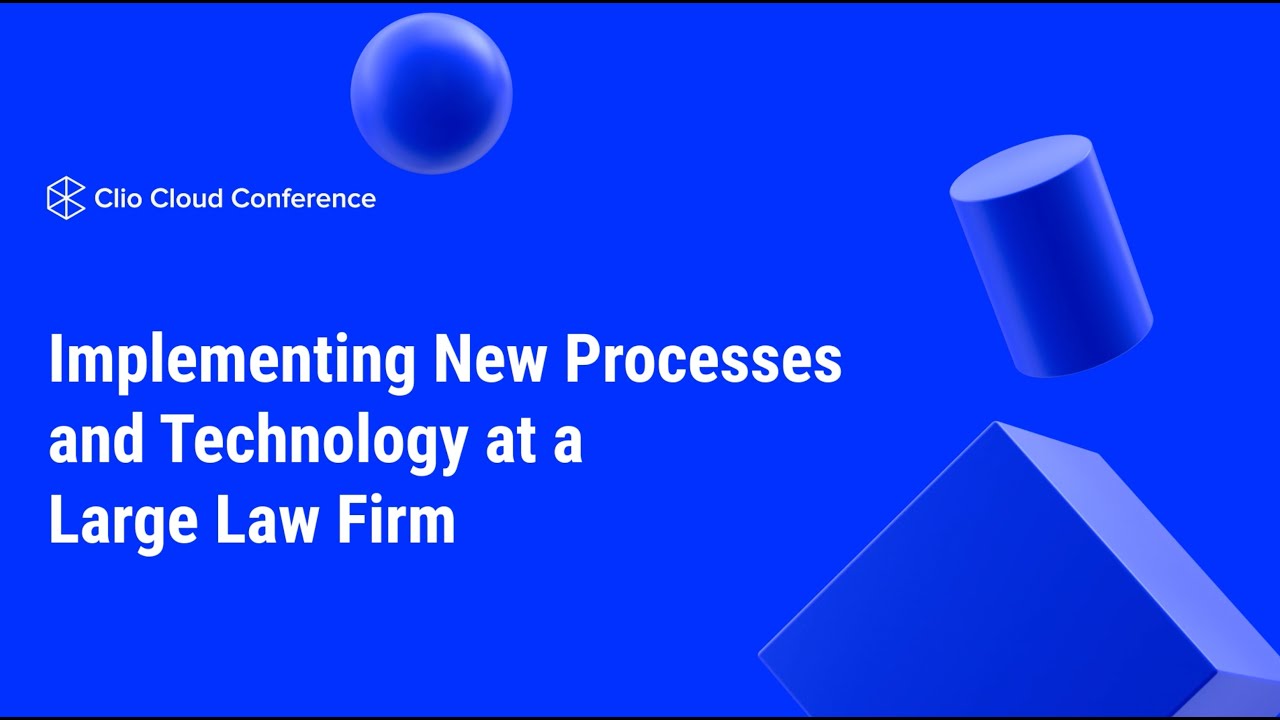 Implementing Technology at a Large Law Firm - YouTube