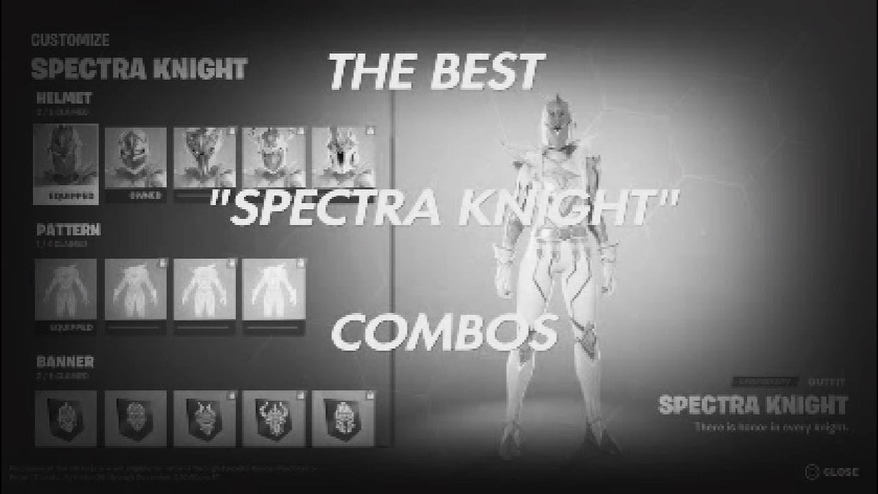 The Best Spectra Knight Combos In Fortnite Og Youtube