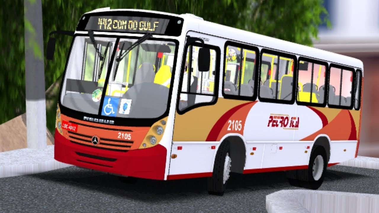 Neubus Mega 2006 MBB OFF 1519 PREFIXO ( 2105 ) Na Linha 442 COMUNIDADE ...