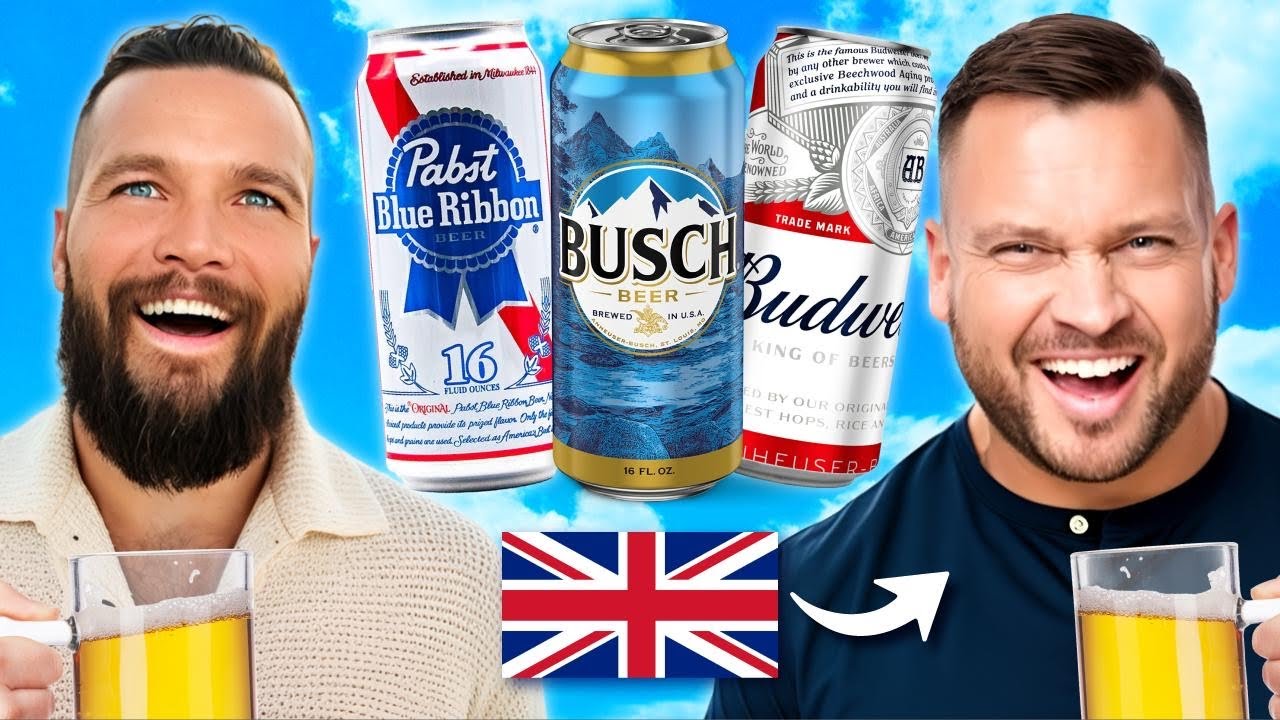 I Force a British Man To Try EVERY American Beer - YouTube