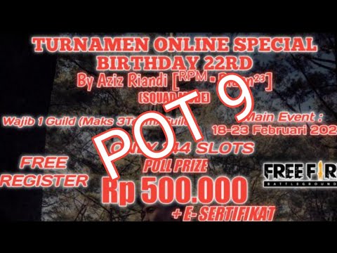 🔴 LIVE POT 9 TOUR ONLINE SPESIAL BIRTHDAY  BY ᴿᴾᴹ•Riann²³