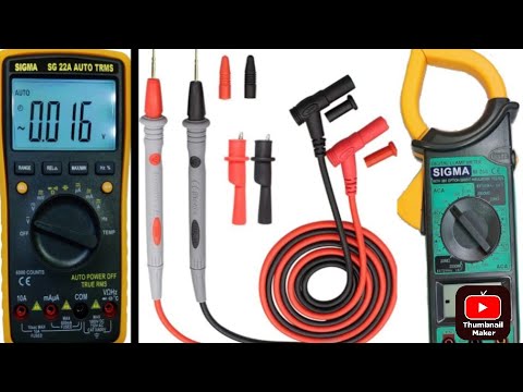 Digital multimeter and tong tester in difference - YouTube