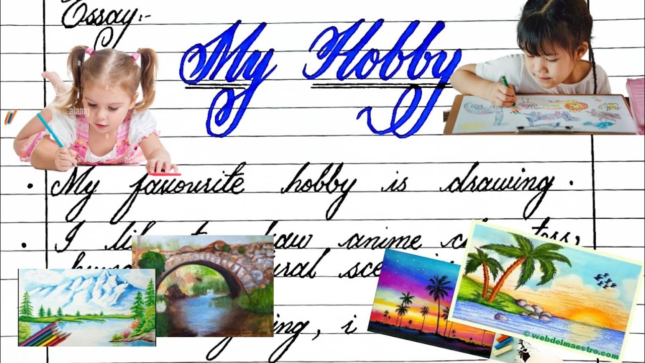 Essay on "My Hobby", Short Essay, Essay writing practice, Beautiful ...
