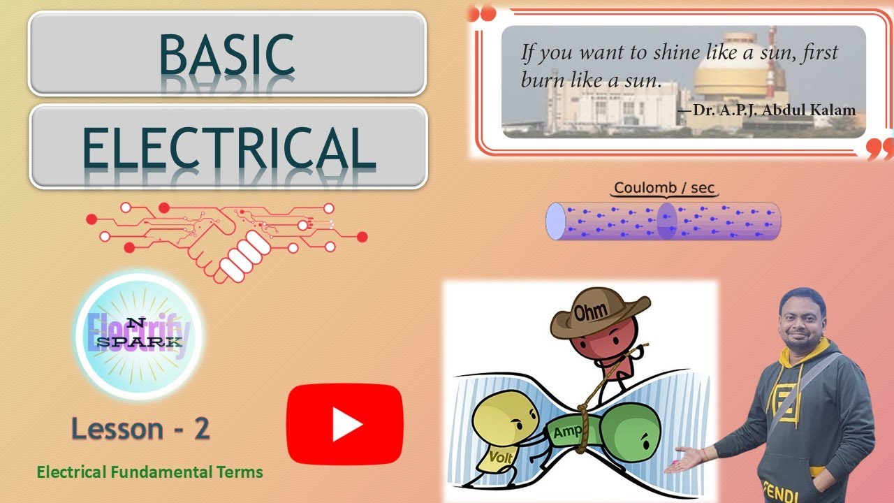Basic Electrical || Lesson 2 || Electrical Fundamental Terms # ...
