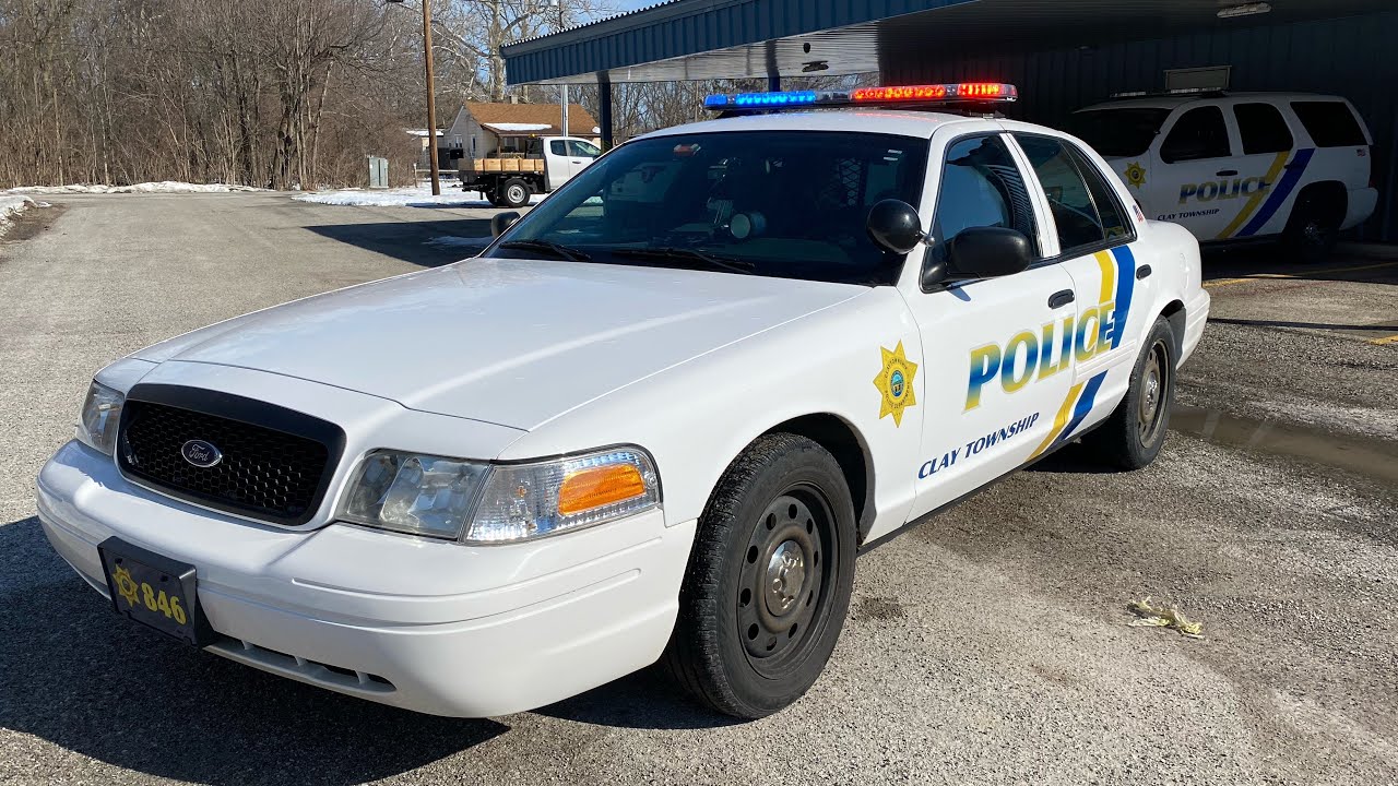 Clay Township Police Department Ford Crown Victoria - YouTube