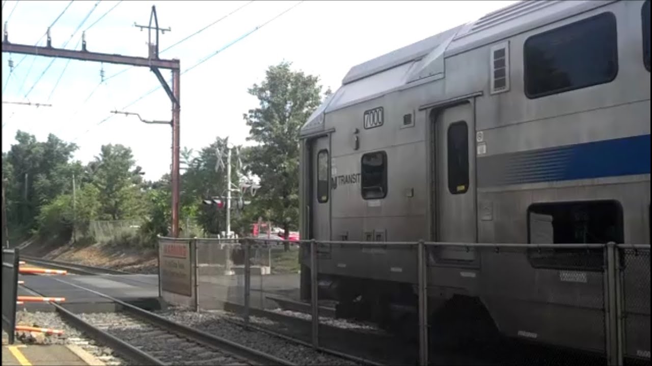 New Jersey Transit HD: Bombardier Multilevel Cab Car 7000 Departs ...