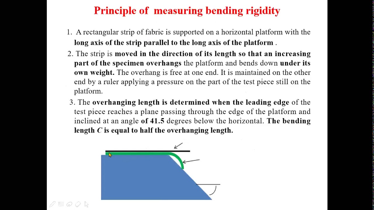 fabric bending rigidity - YouTube