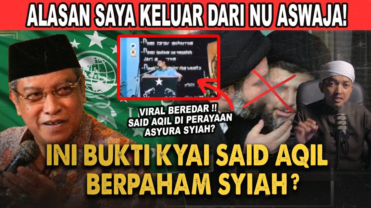Kyai Aswaja Nahdlatul Ulama Said Aqil Siradj Adalah SYIAH? Pantes Benci ...