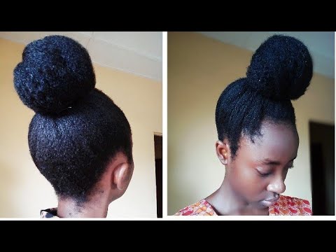 Three Quick and Easy Ways to Make a Bun on 4c, 4b Natural Hair - YouTube