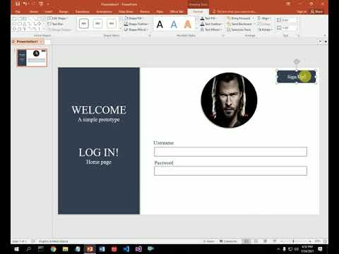 create prototype using PowerPoint - YouTube