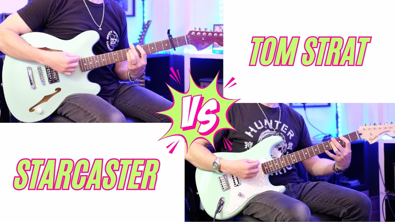 Tom Delonge Starcaster VS Stratocaster - YouTube