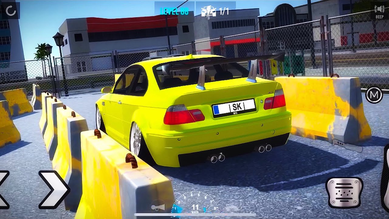 Car Parking 3D | Car Driving License Simulator Parking Game | Yellow ...