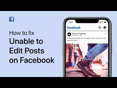 Unable To Edit Facebook Post on iPhone Fix - YouTube