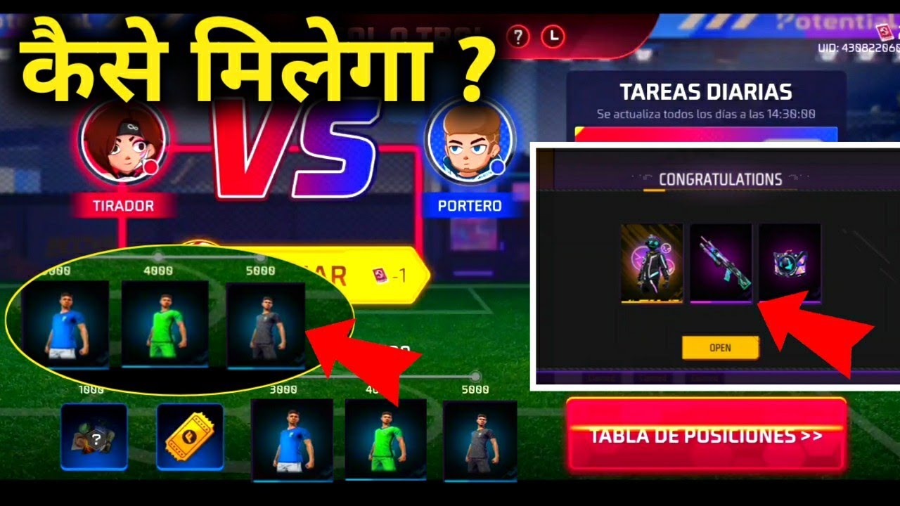 JERSEY SBKO MILEGA | FREE FIRE FOOTBALL FABLE EVENT DETAILS| HELPING ...