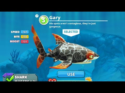 Gary Shark Unlocked🔓- Hungry Shark World Full Gameplay HD | Hungry ...