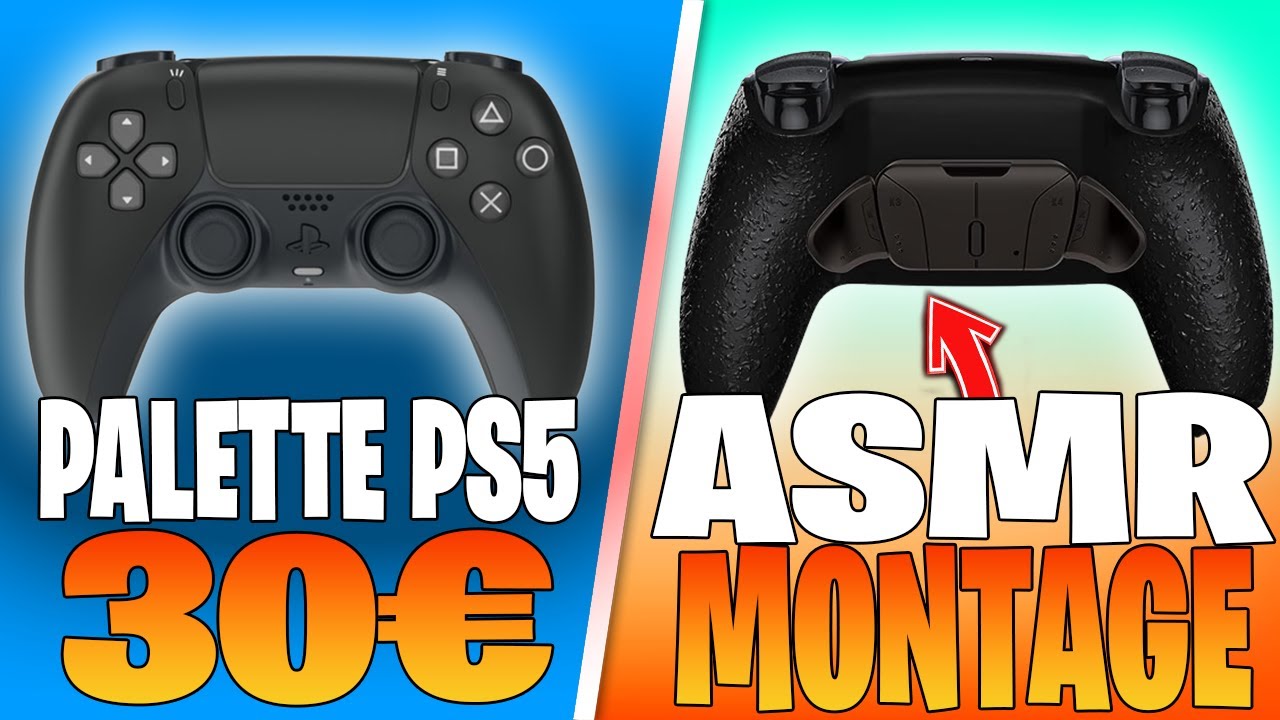 ASMR : MA NOUVELLE MANETTE PS5 A PALETTE - MONTAGE DE PALETTE SUR MA ...
