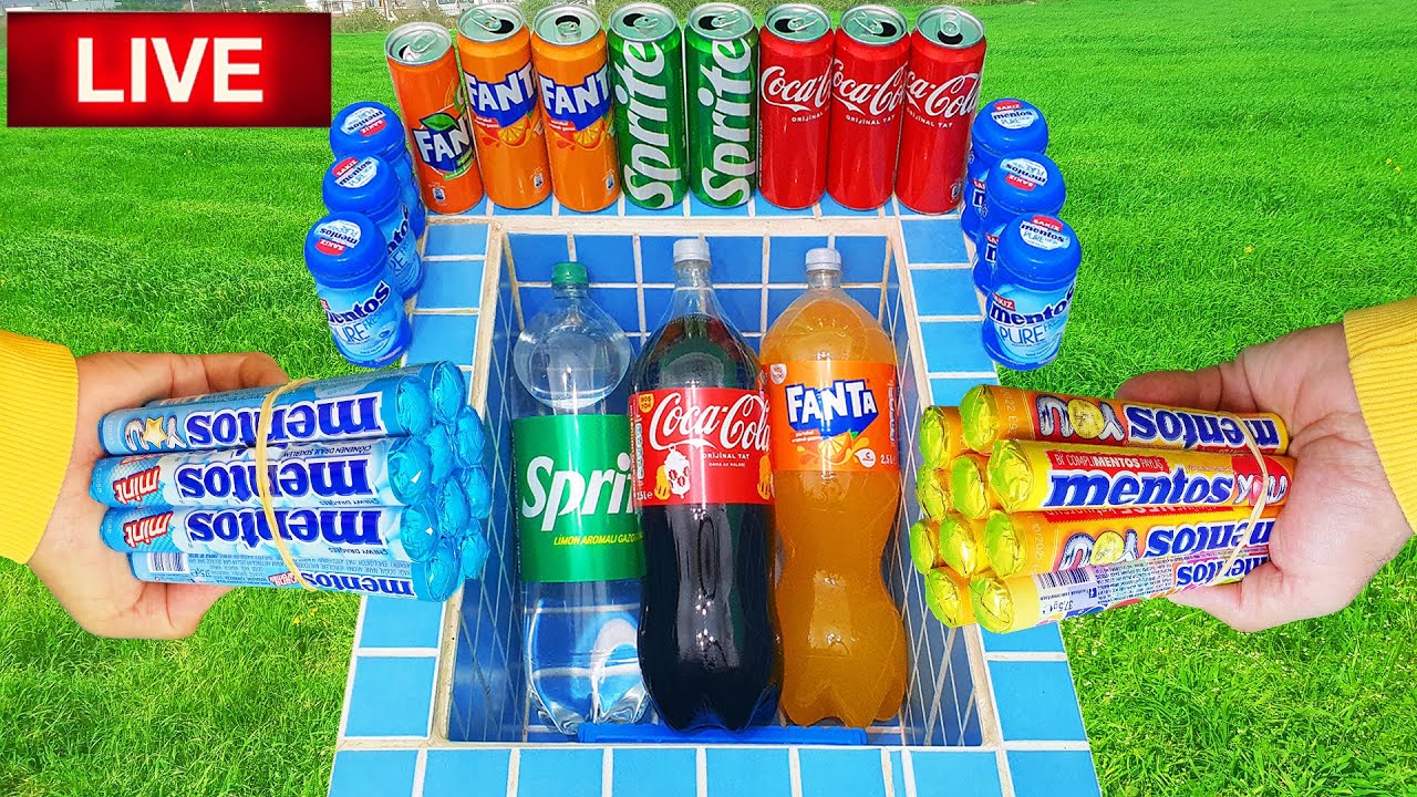 Football VS Coca Cola of Fanta vs Popular Sodas! 7up Fruko Sugars Pepsi ...
