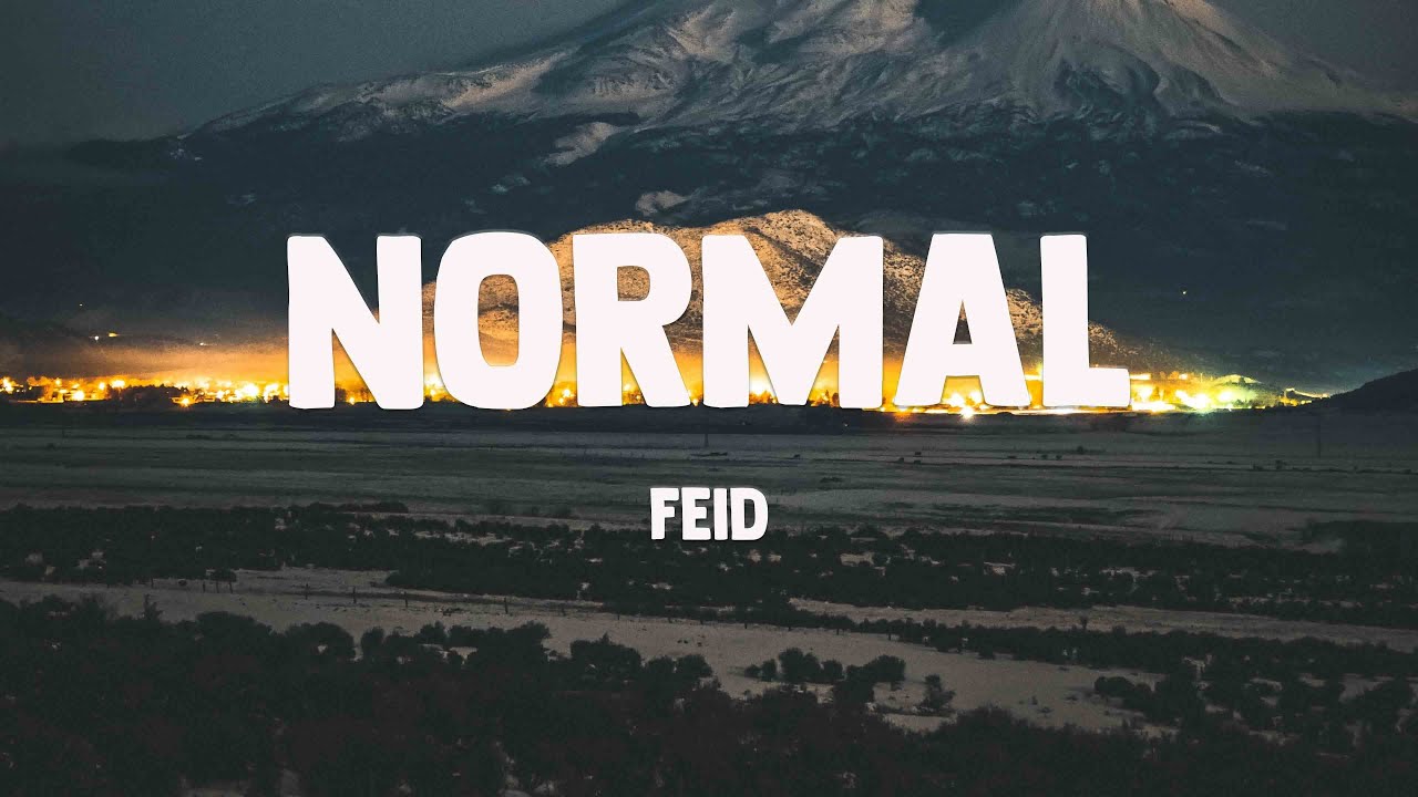 Normal - Feid {Lyrics Video} 🦋 - YouTube