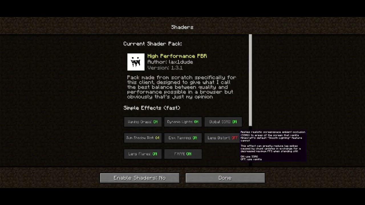 Cara setting Shader ~{EaglercraftX 1.8.8}~ - YouTube