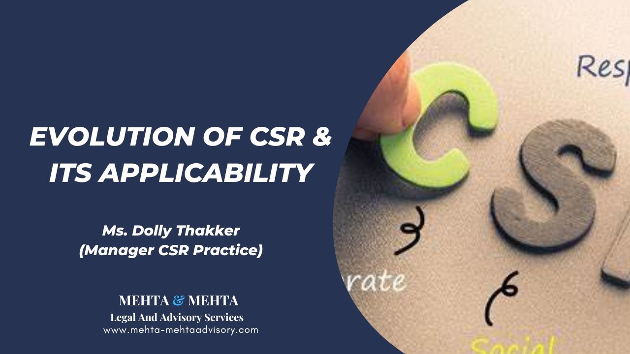 Evolution of CSR & its Applicability | Mehta & Mehta - YouTube