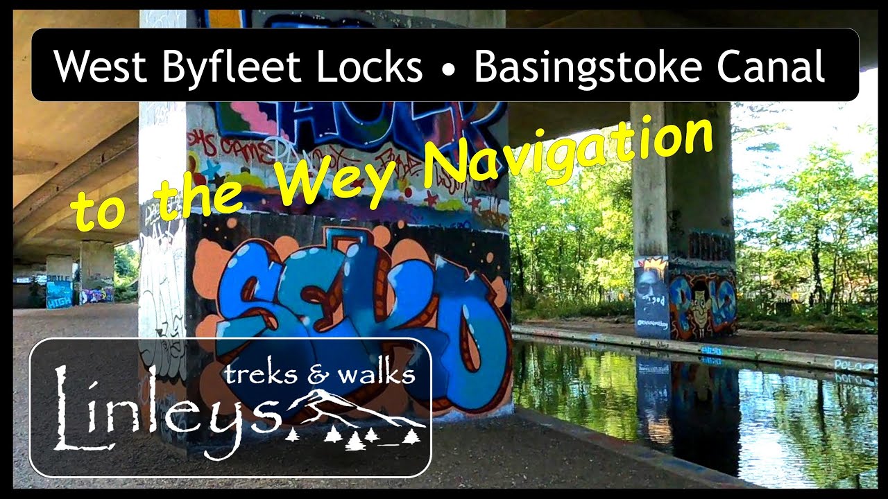 Basingstoke Canal • West Byfleet • Wey Navigation - YouTube