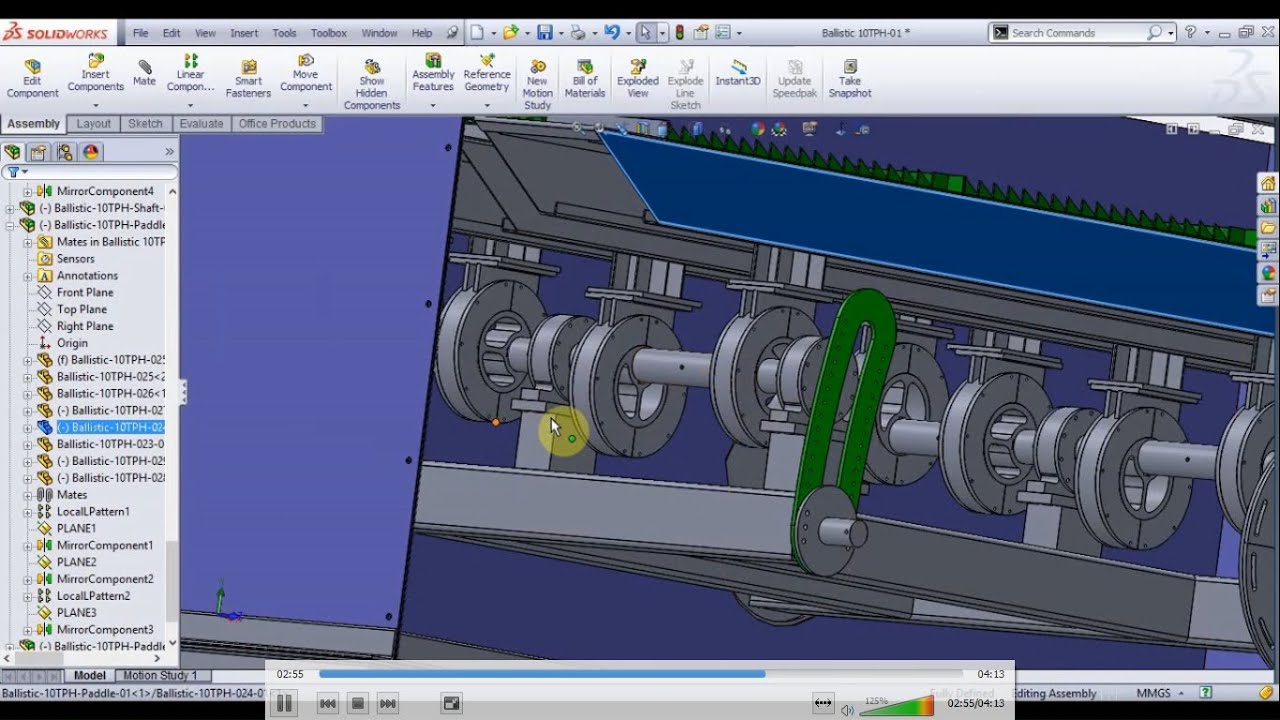 Ballistic Separator Machine Design | Solidworks Tutorial - YouTube