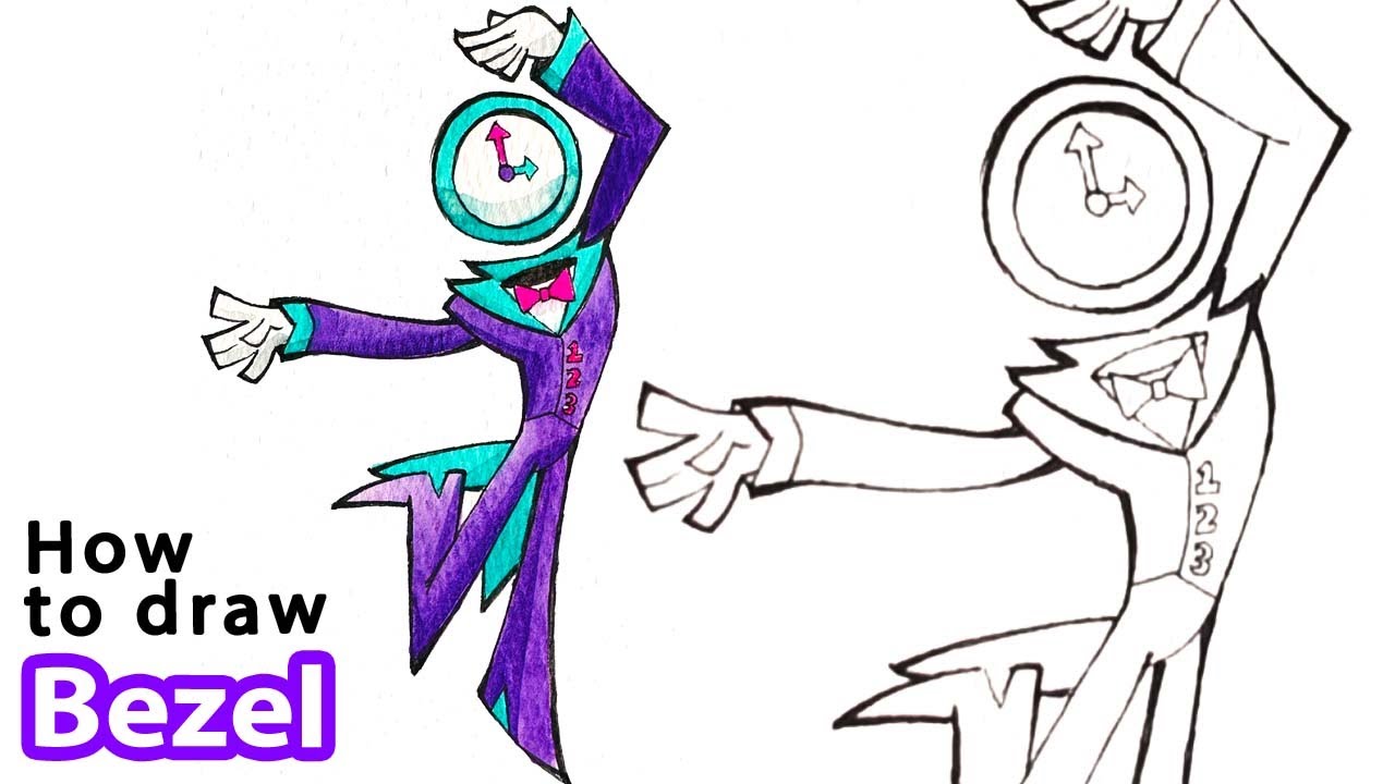 How to draw Bezel from Chikn Nuggit Easy! - YouTube