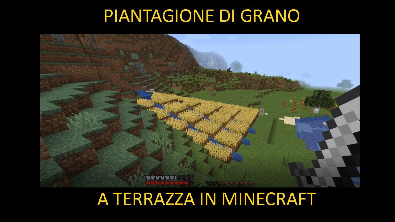 Come fare una piantagione di grano! minecraft vanilla #4 - YouTube