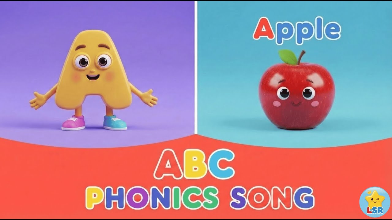 ABC Phonics 🔤 | A is for Apple | Letter Sounds for Kids | Little Star ...