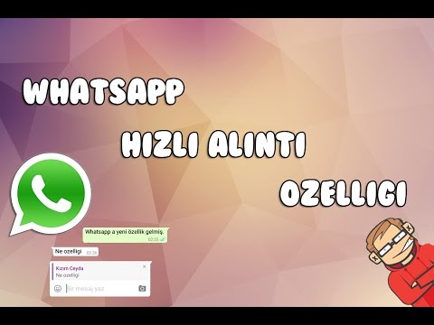 WhatsApp'a Hızlı Alıntı Özelliği Geldi - Just Watch
