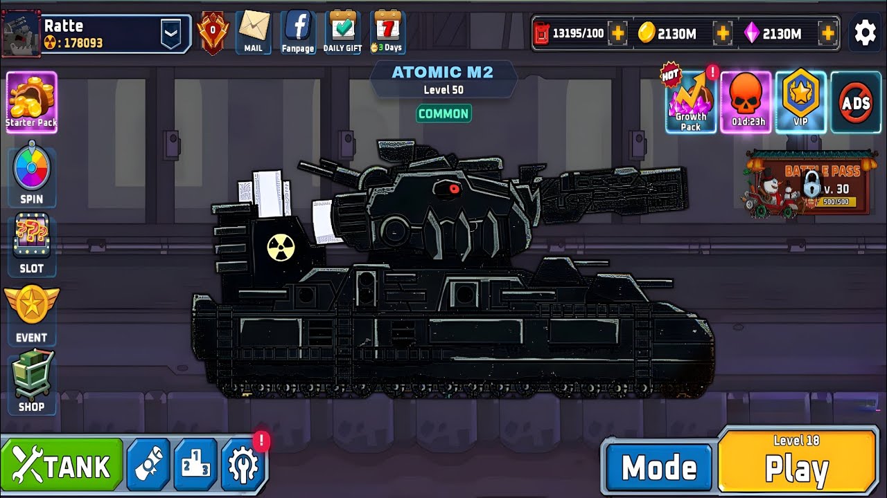 New Update!! | Tank Combat War Battle | All new tank Demon Atomic ...